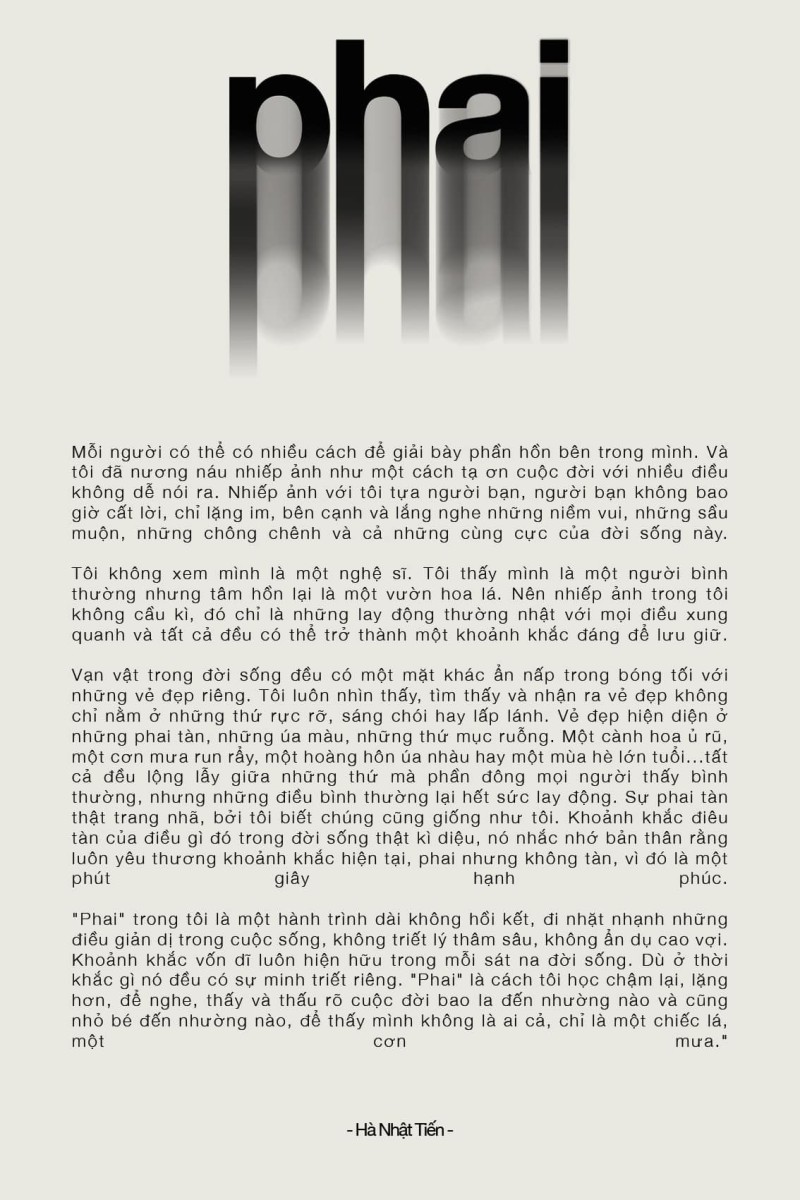 Chút lắng đọng cùng triển lãm "Phai" của NTK Hà Nhật Tiến - The Millennials Life